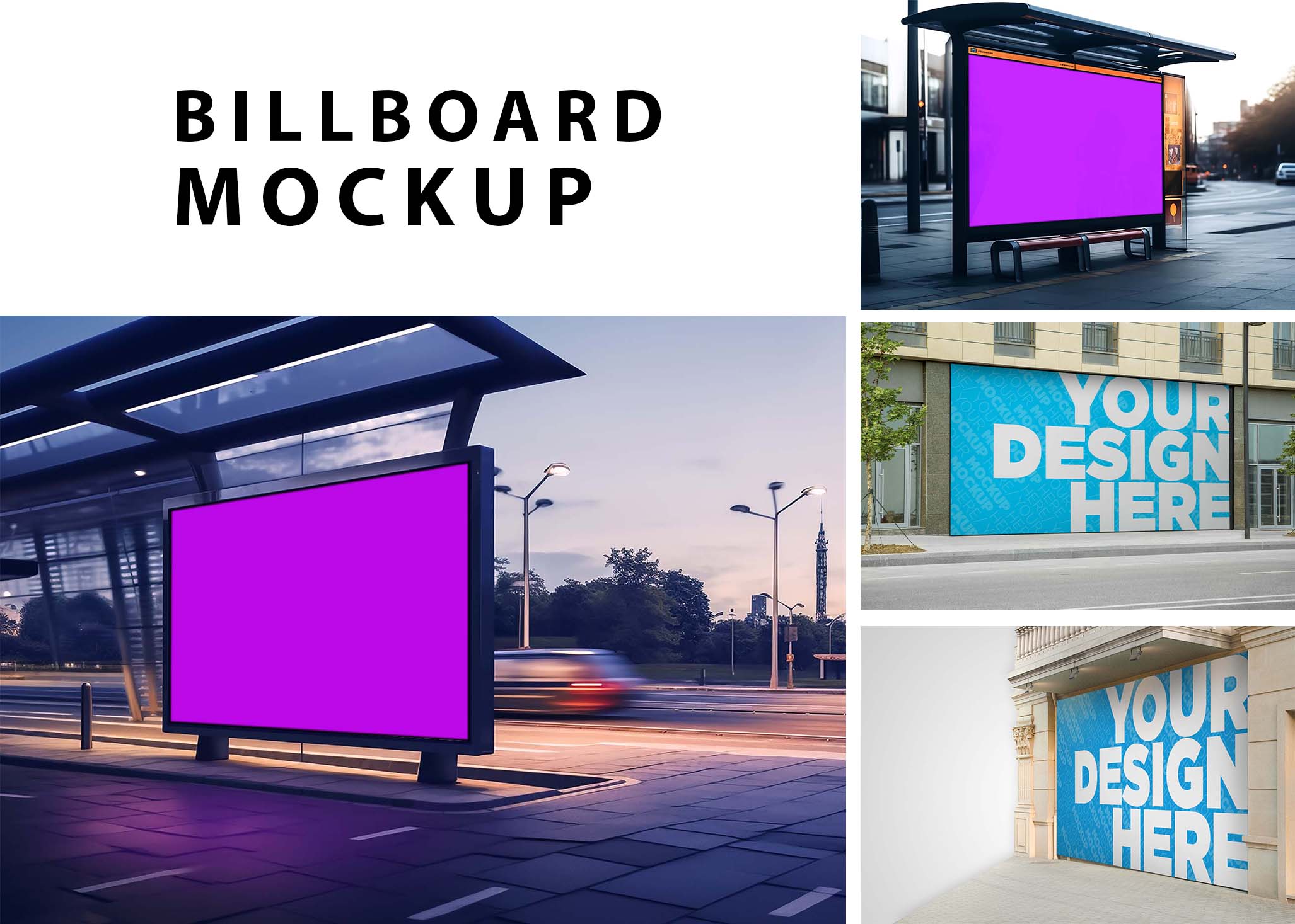 Downloadable Shop Billboard Mockup