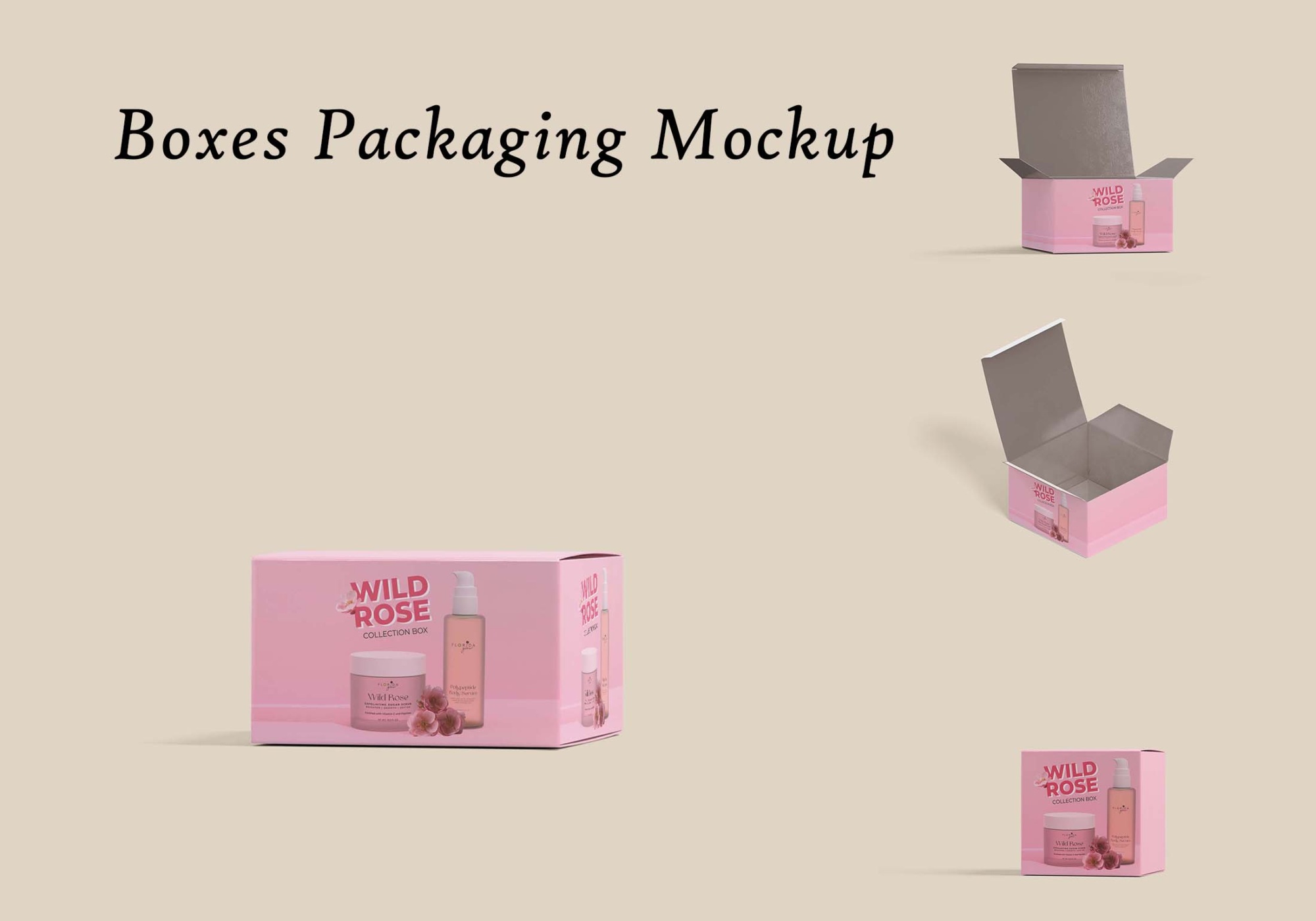 Free PSD Boxes Packaging Mockup