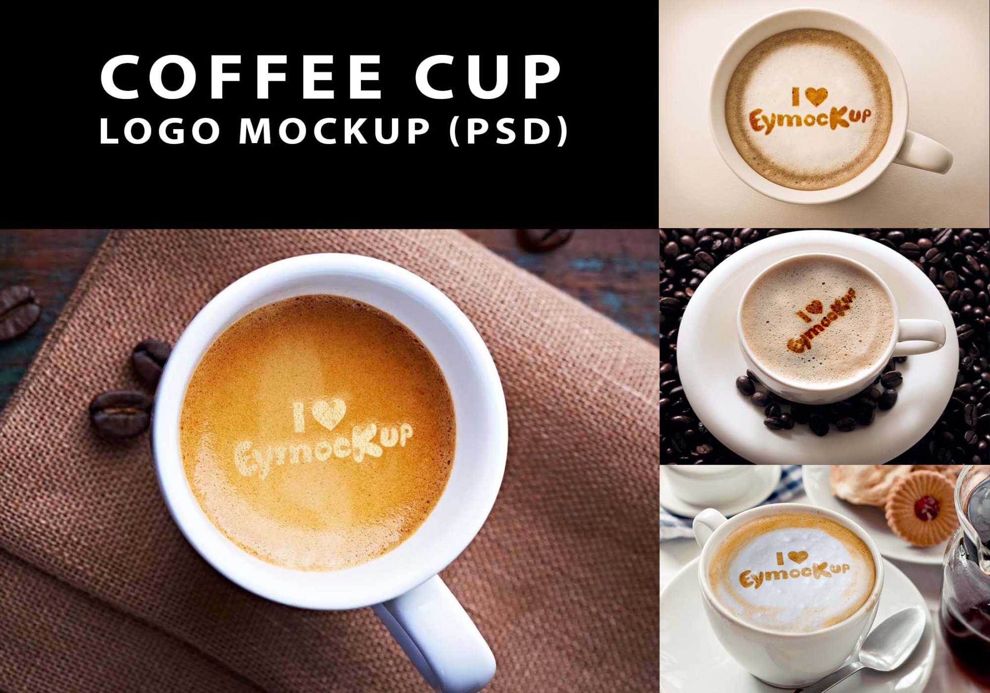 Free Coffee Cup Logo Mockup Download