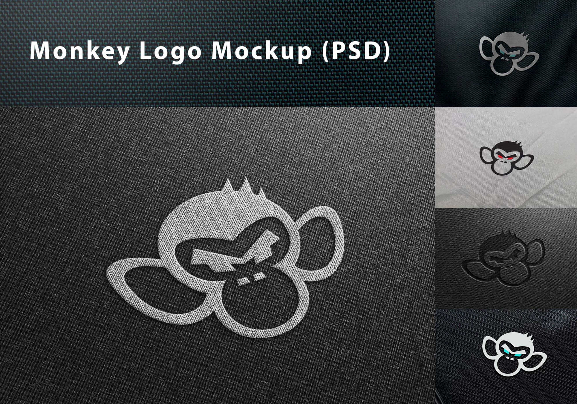 Free Monkey Logo Mockup Download