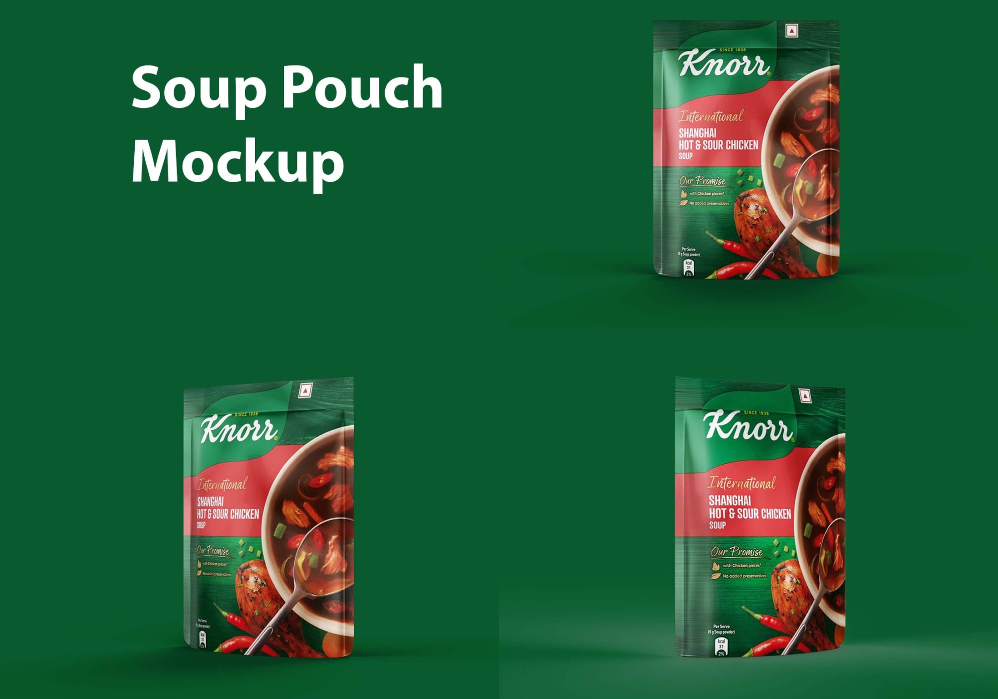 Free Soup Pouch Mockup Download