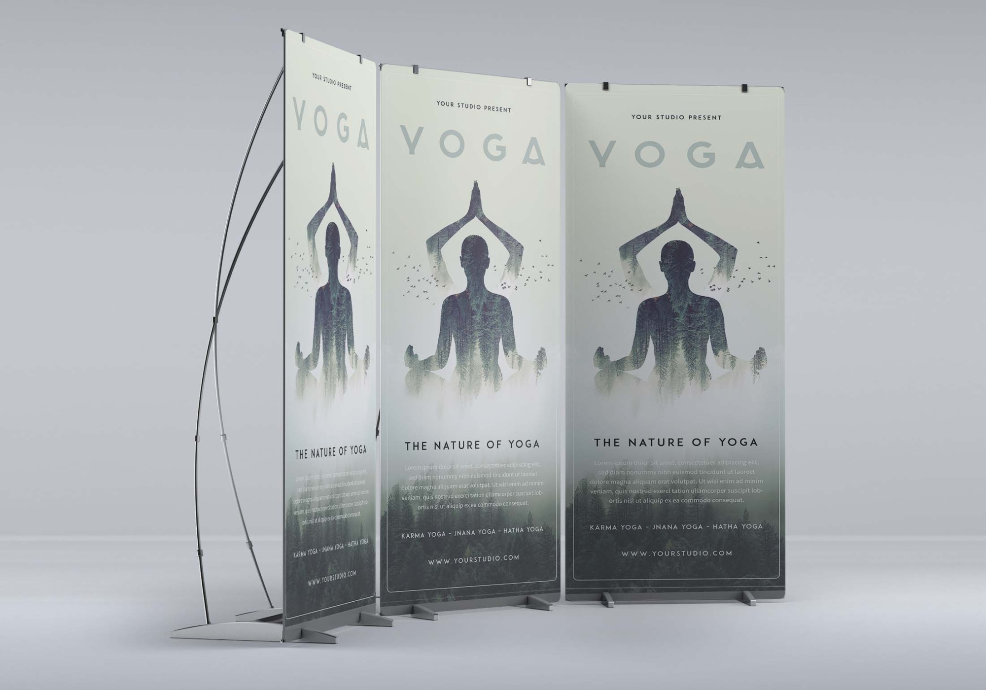 Download Free Roll-up Banner Mockup