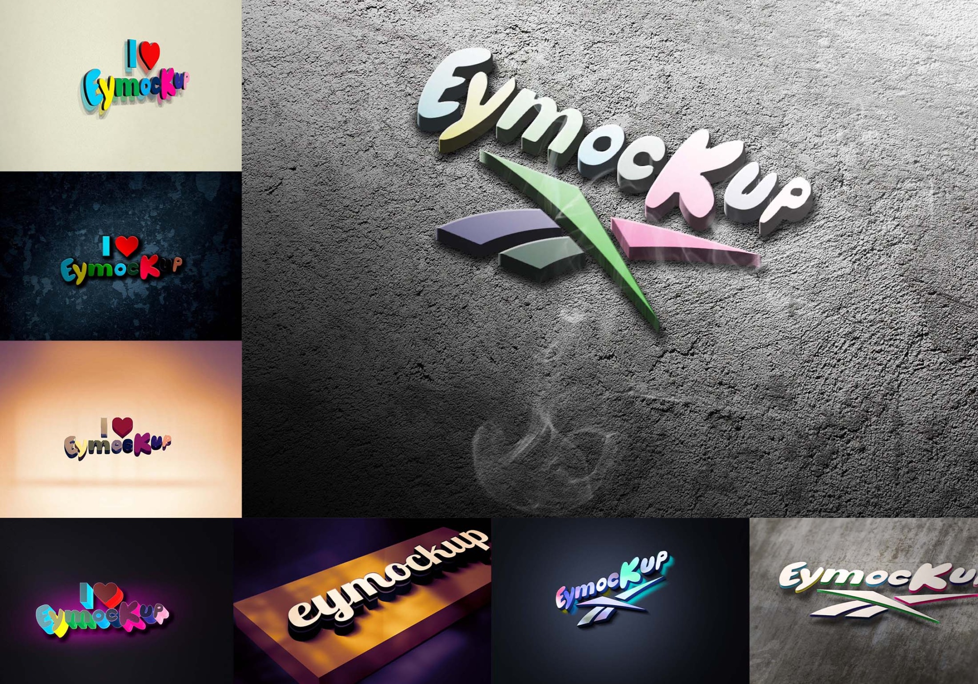 Free 3D Logo Mockup Download