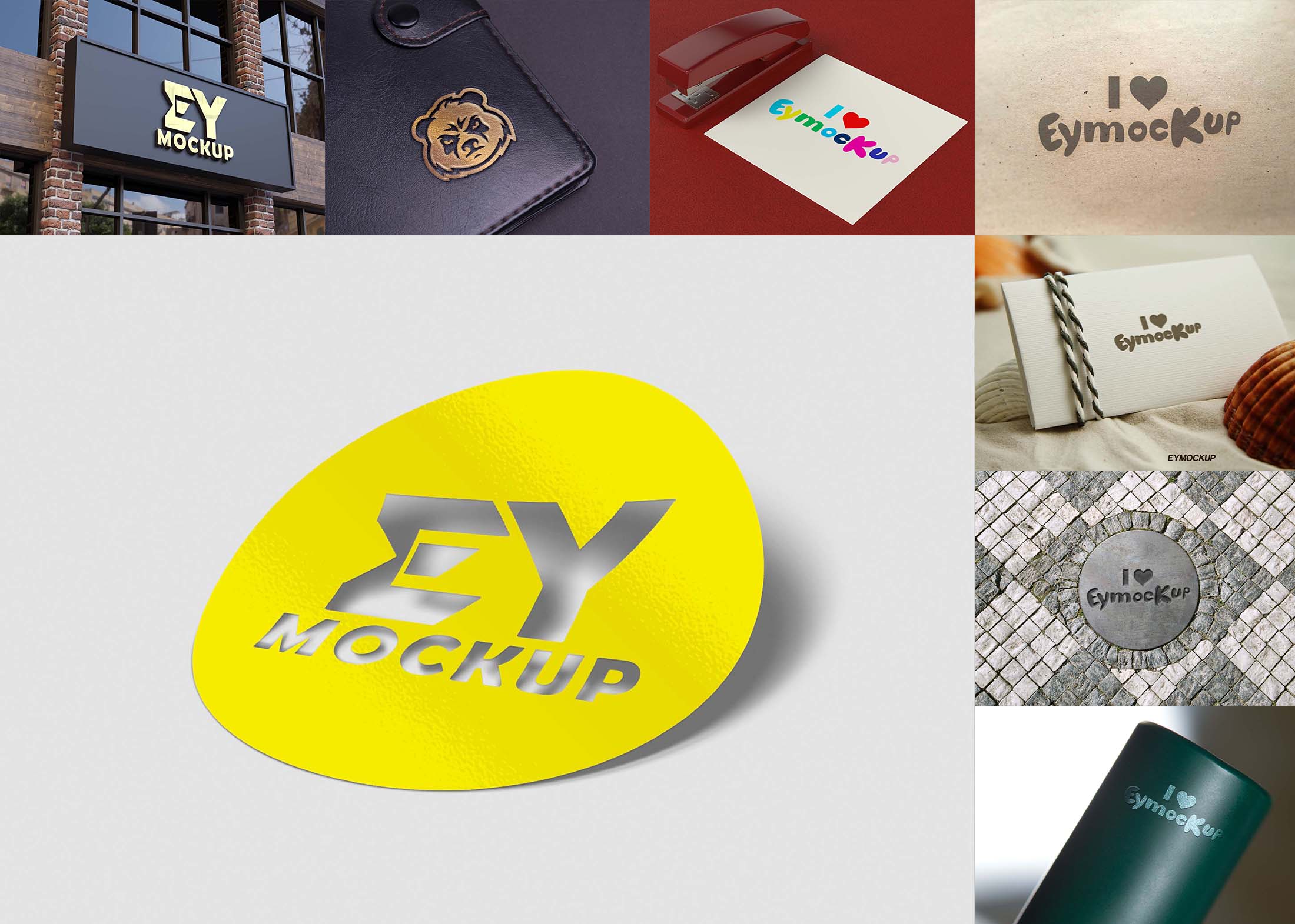 Free Logo Branding Mockup in PSD