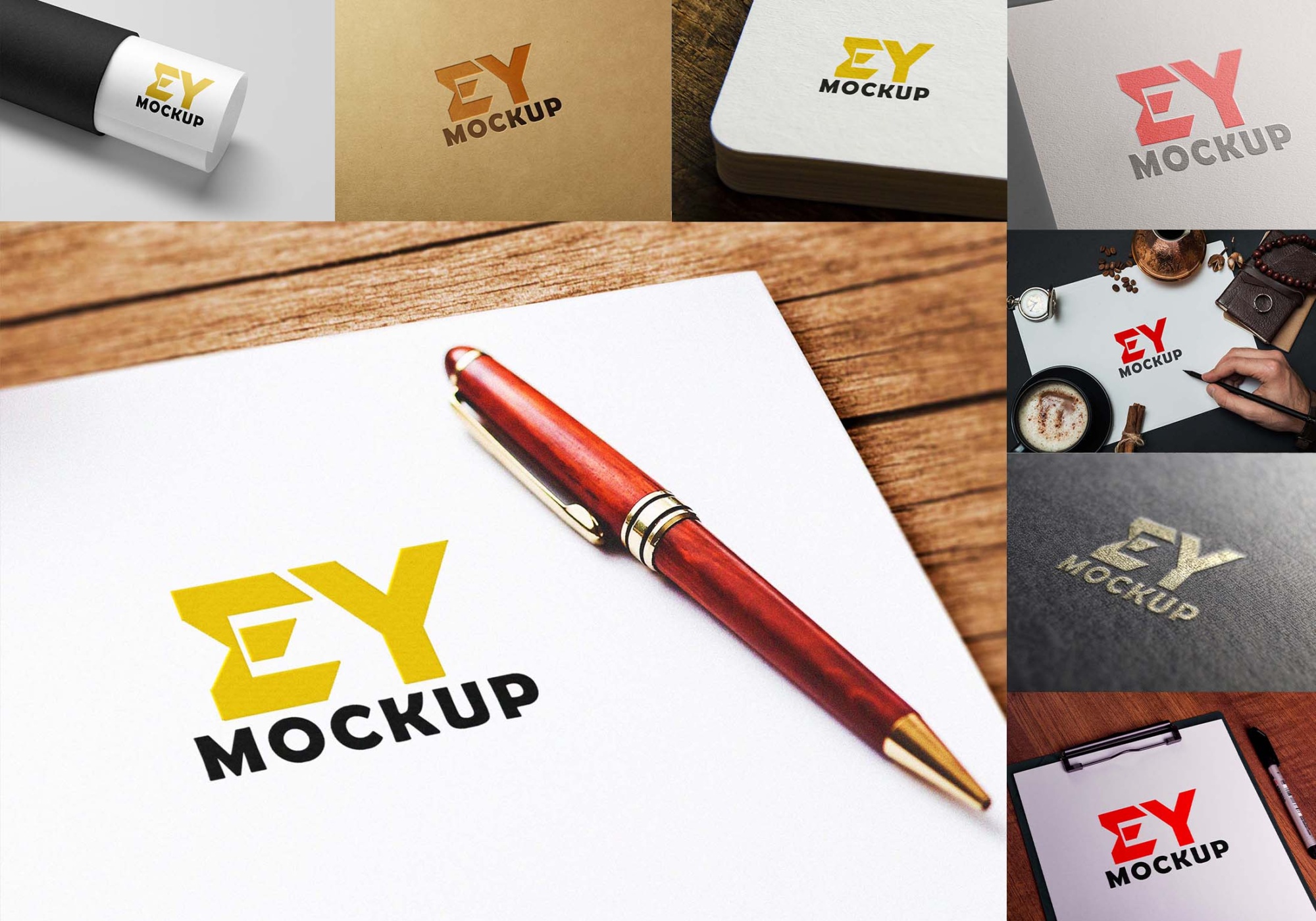 Free PSD Logo Mockup Download
