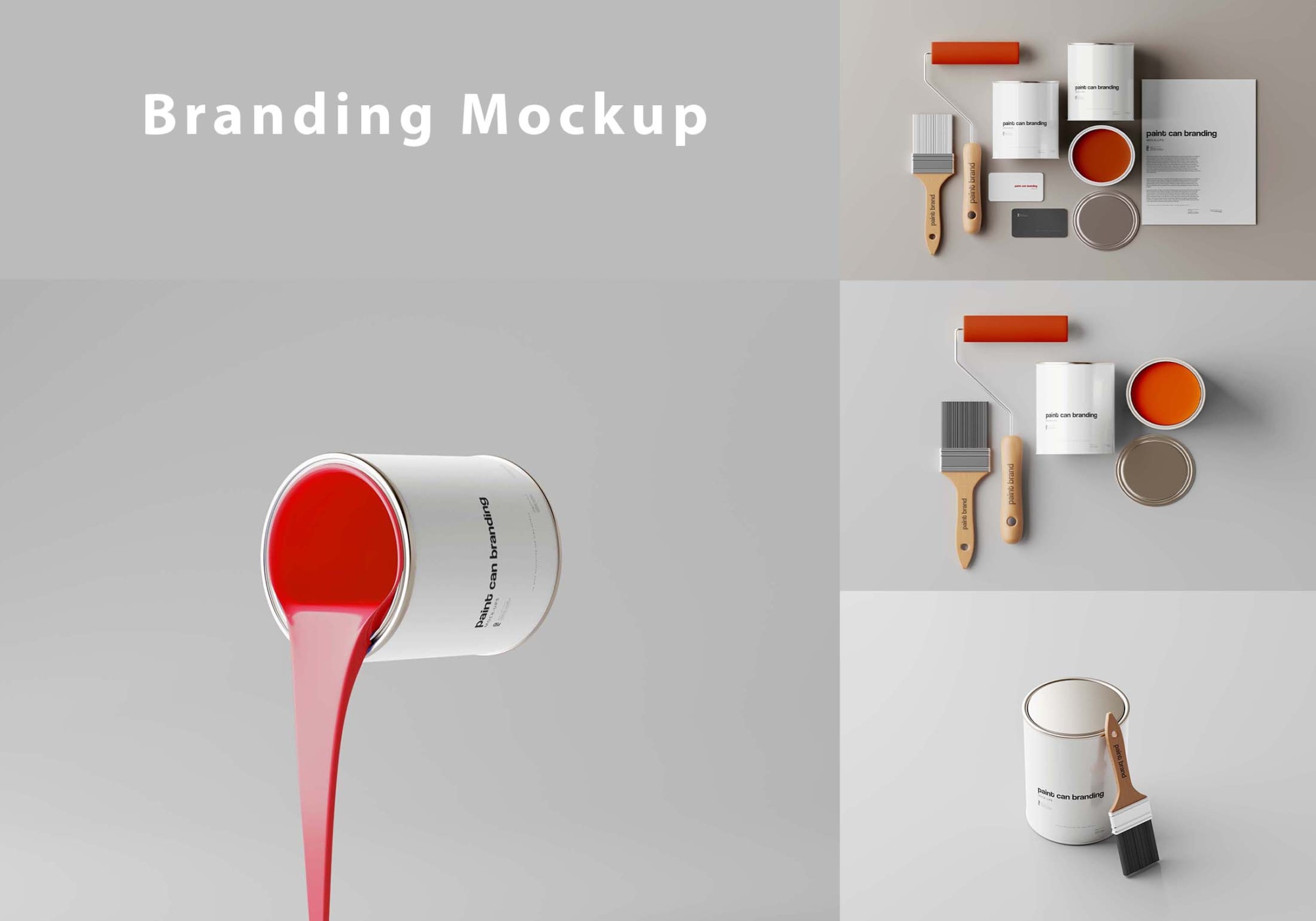 Free Paint Branding Mockup Download