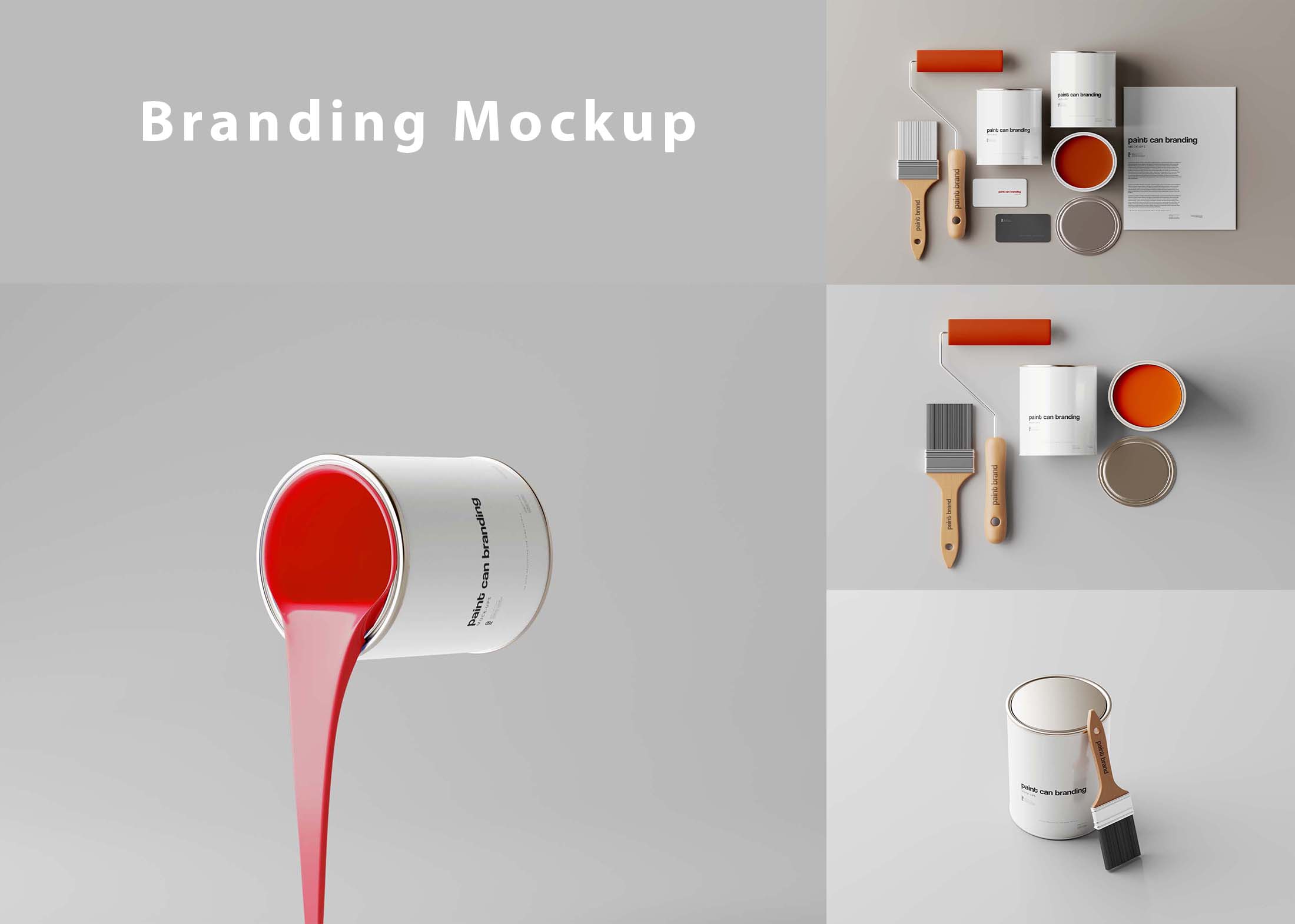 Free Paint Branding Mockup Download