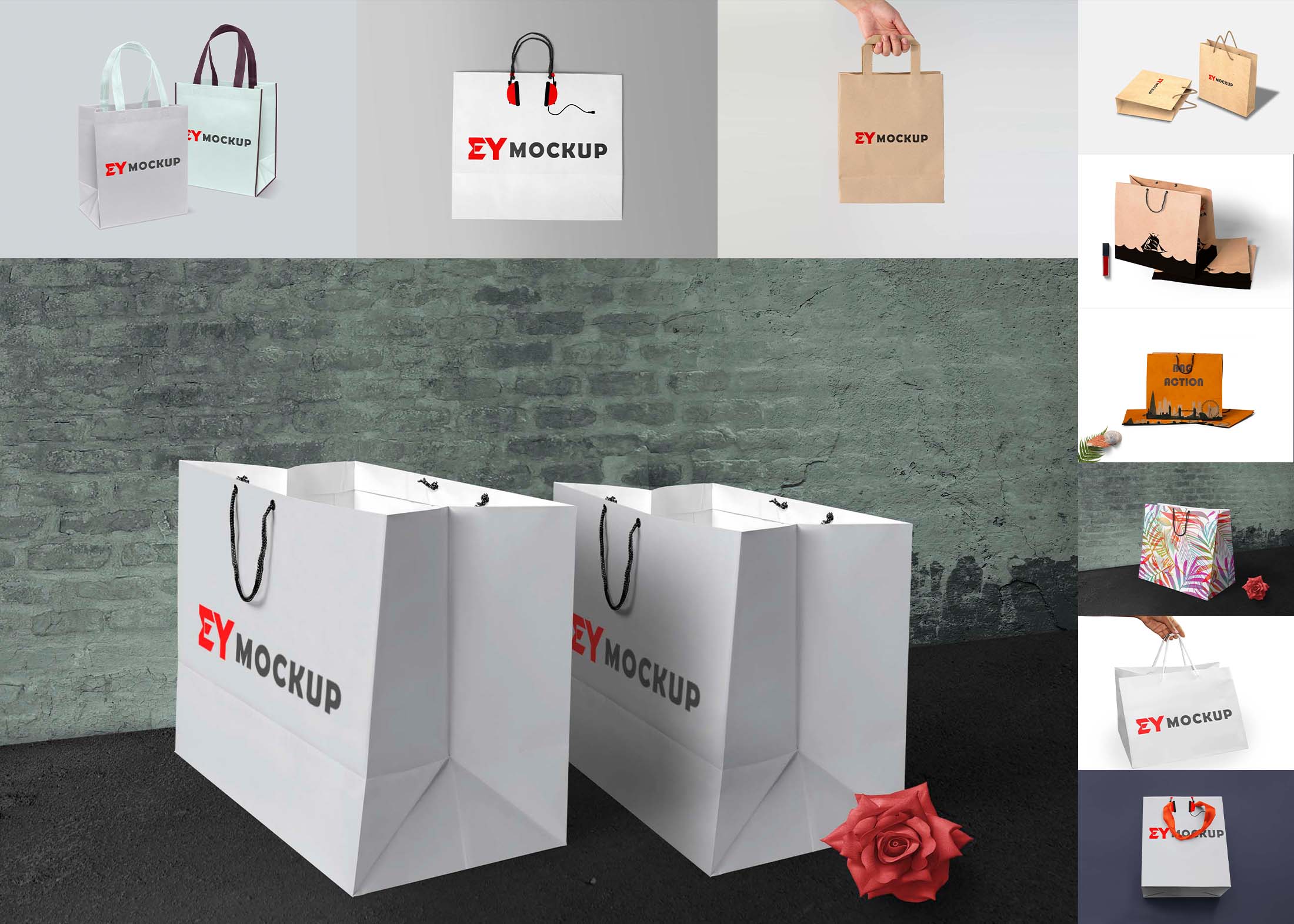 Free Paper Bag Mockup Download