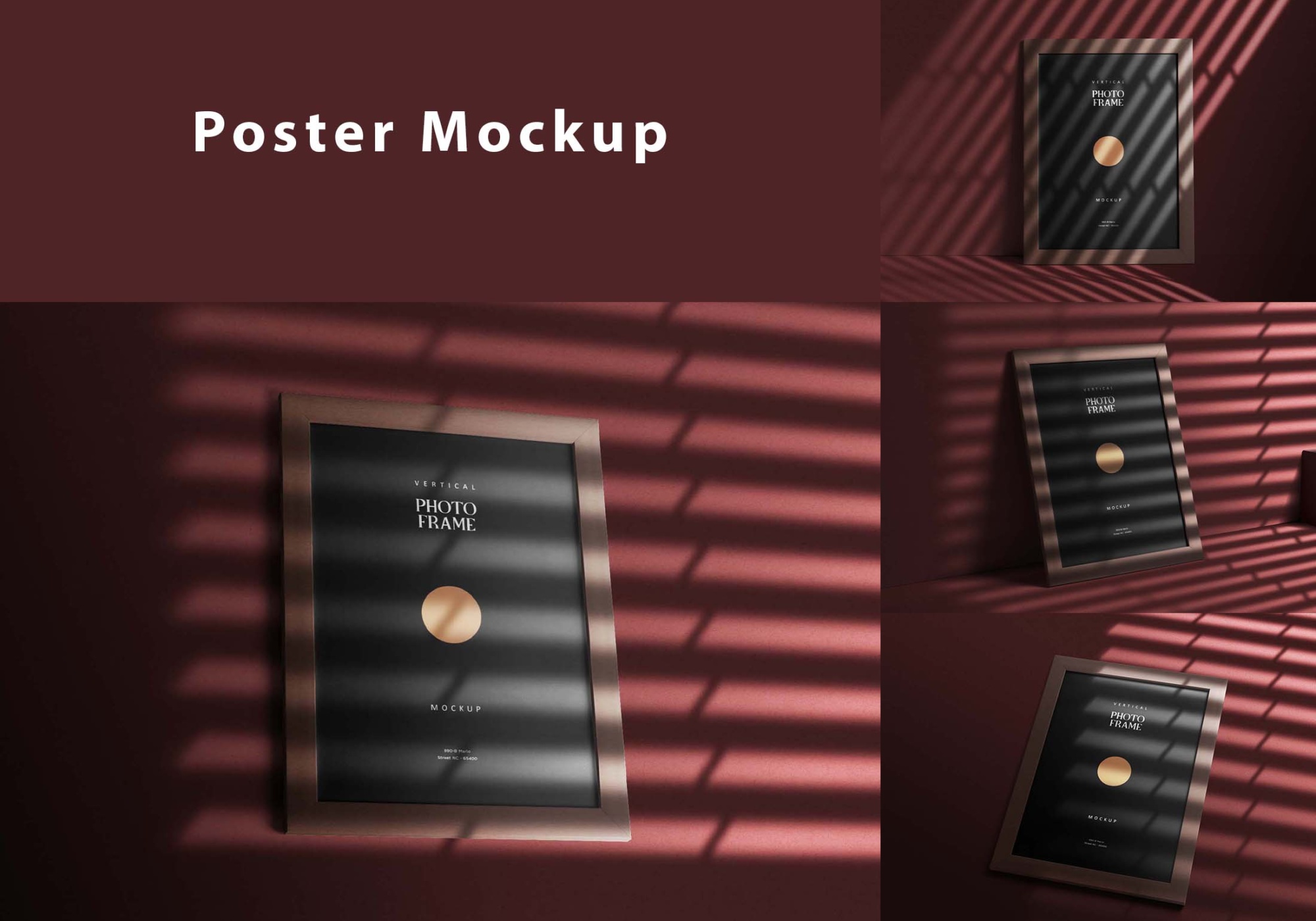 Downloadable Poster Mockup PSD Files