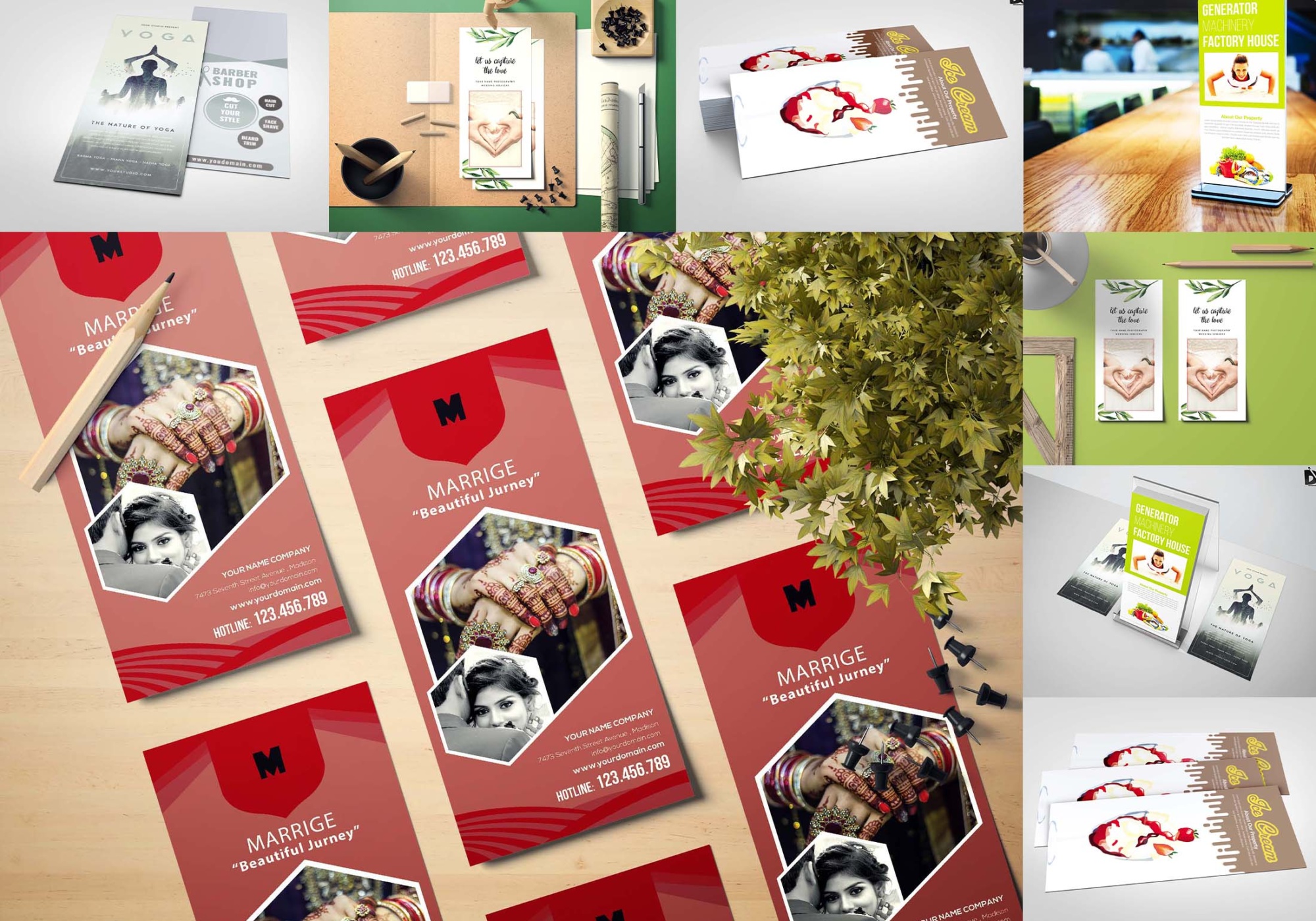 Free Rack Card Mockup Download