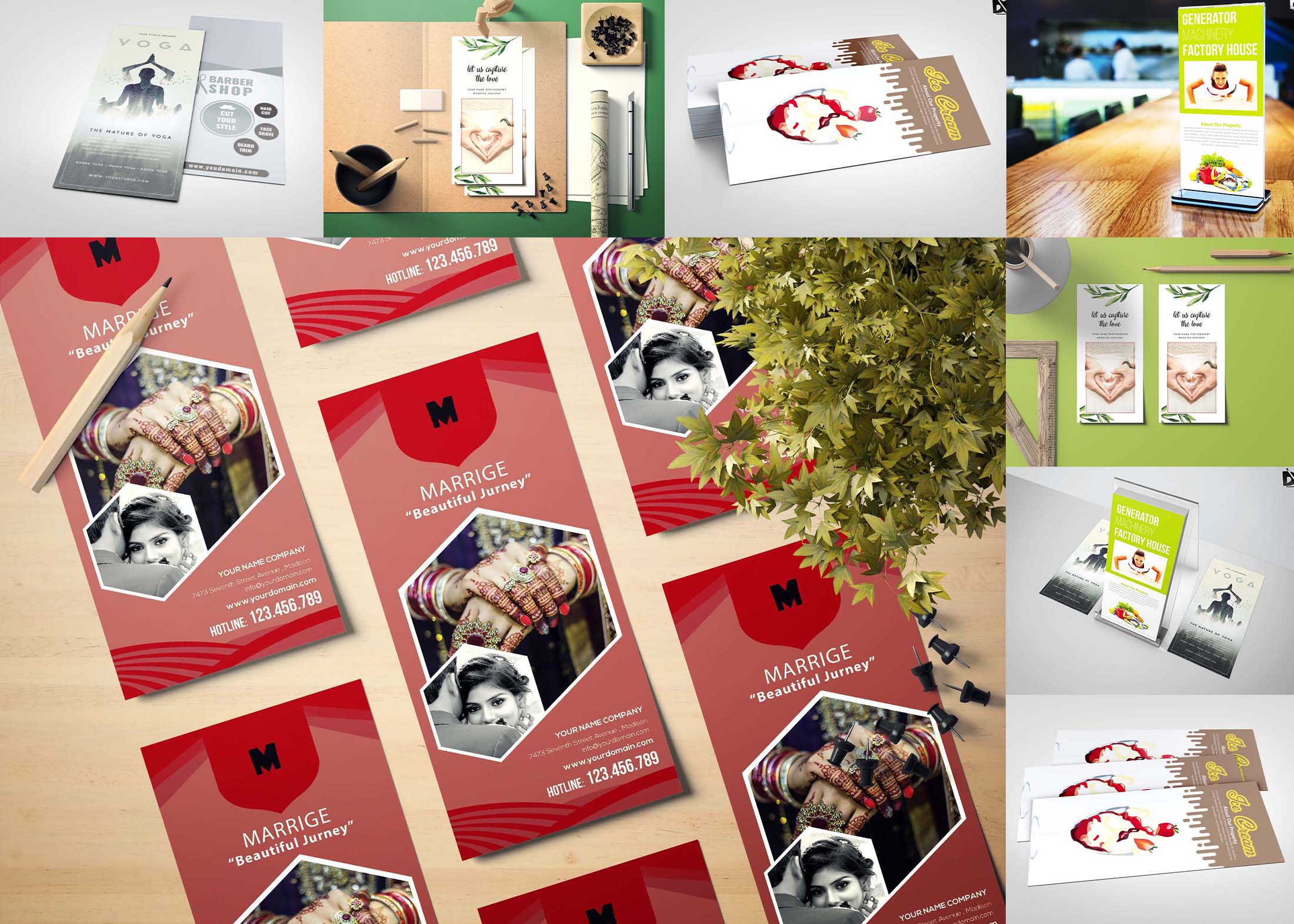 Free Rack Card Mockup Download