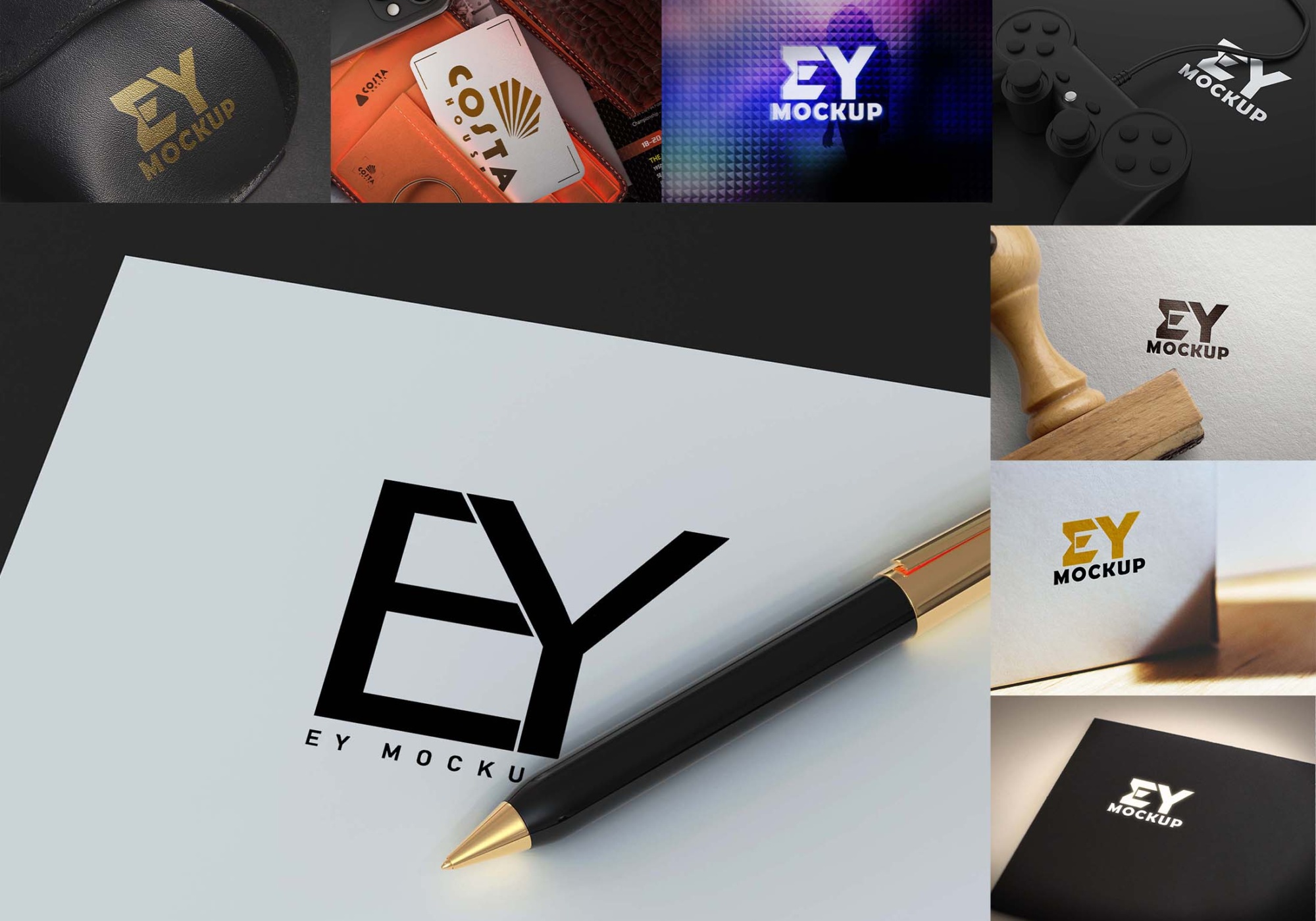 Download Realistic Logo Mockup PSD
