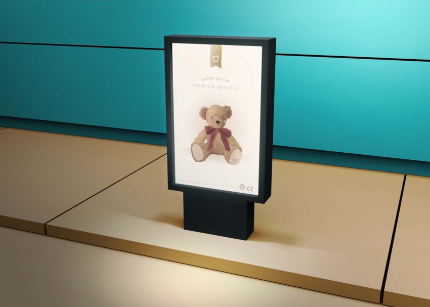 Free Subway Banner Mockup Download