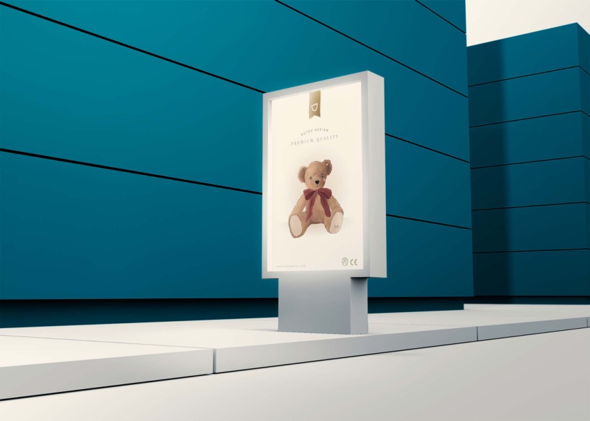 Free Subway Banner Mockup Download