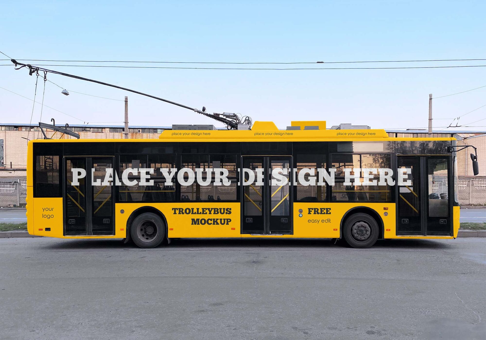 Downloadable Tour Bus Mockup Templates