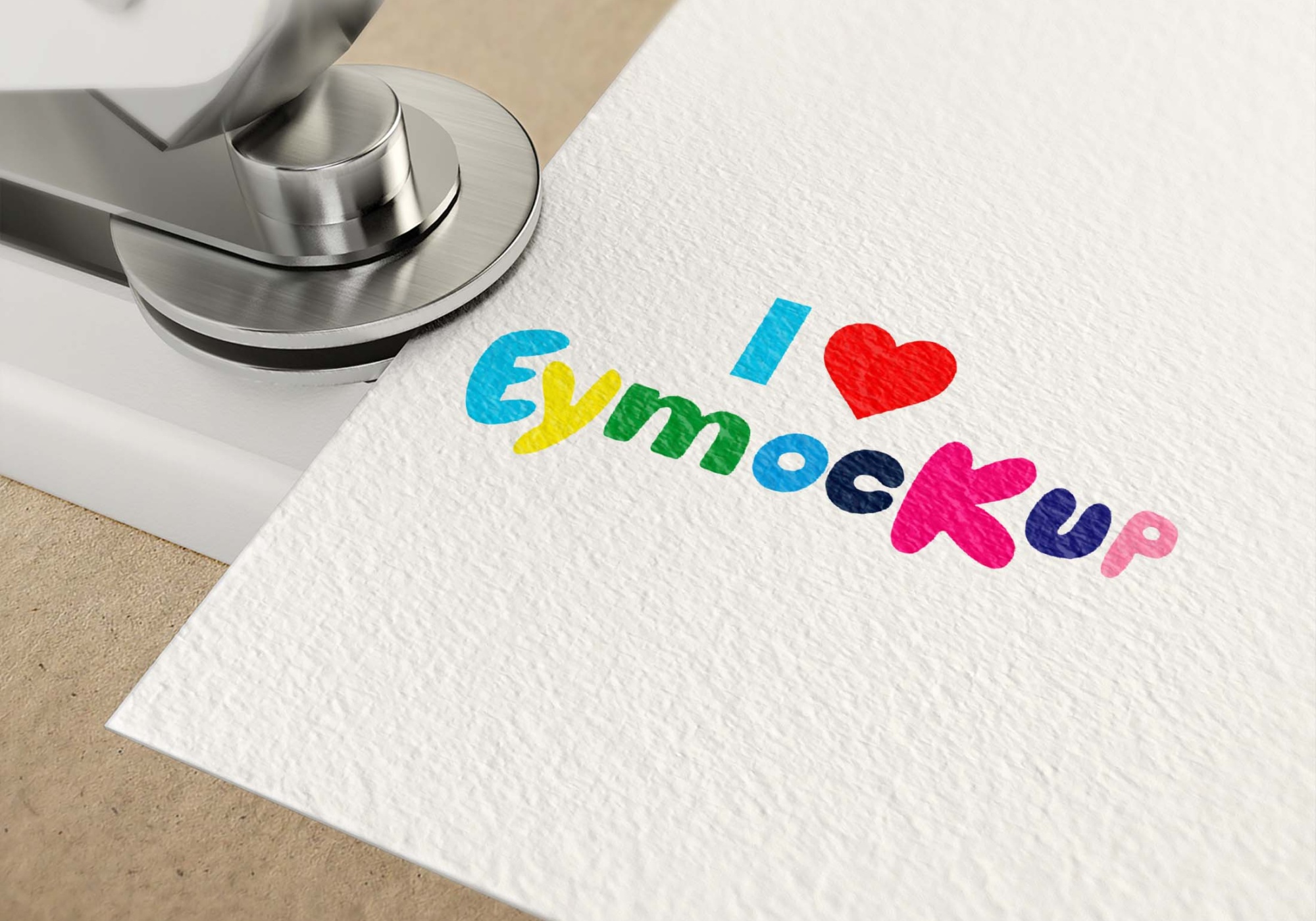 Free White Paper Logo Mockup Download