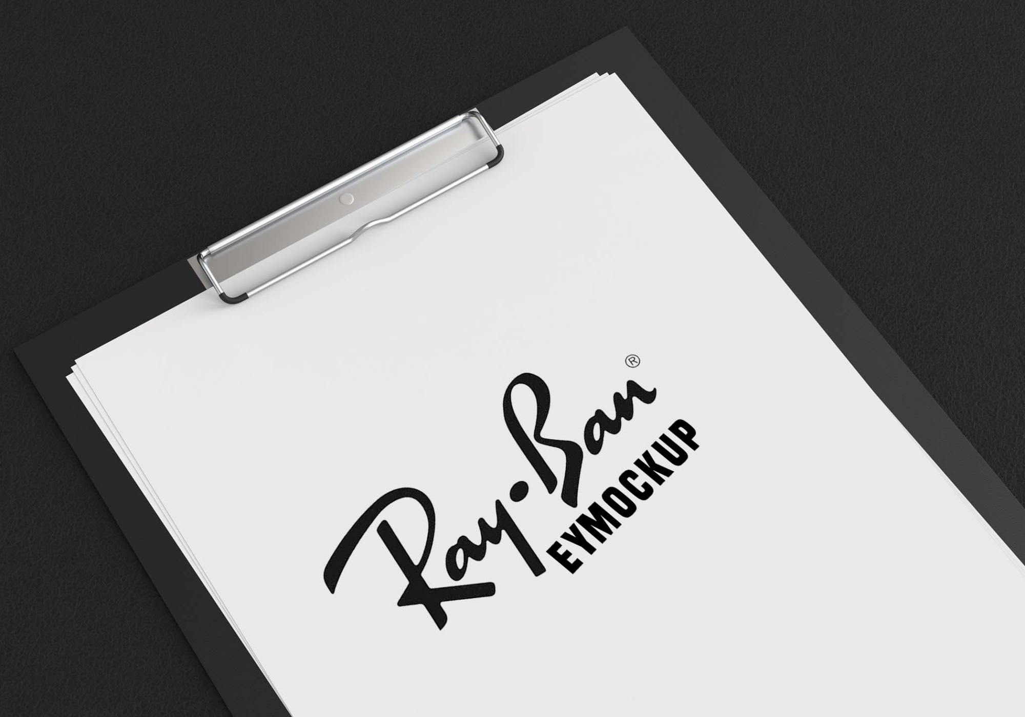 Free White Paper Logo Mockup Download