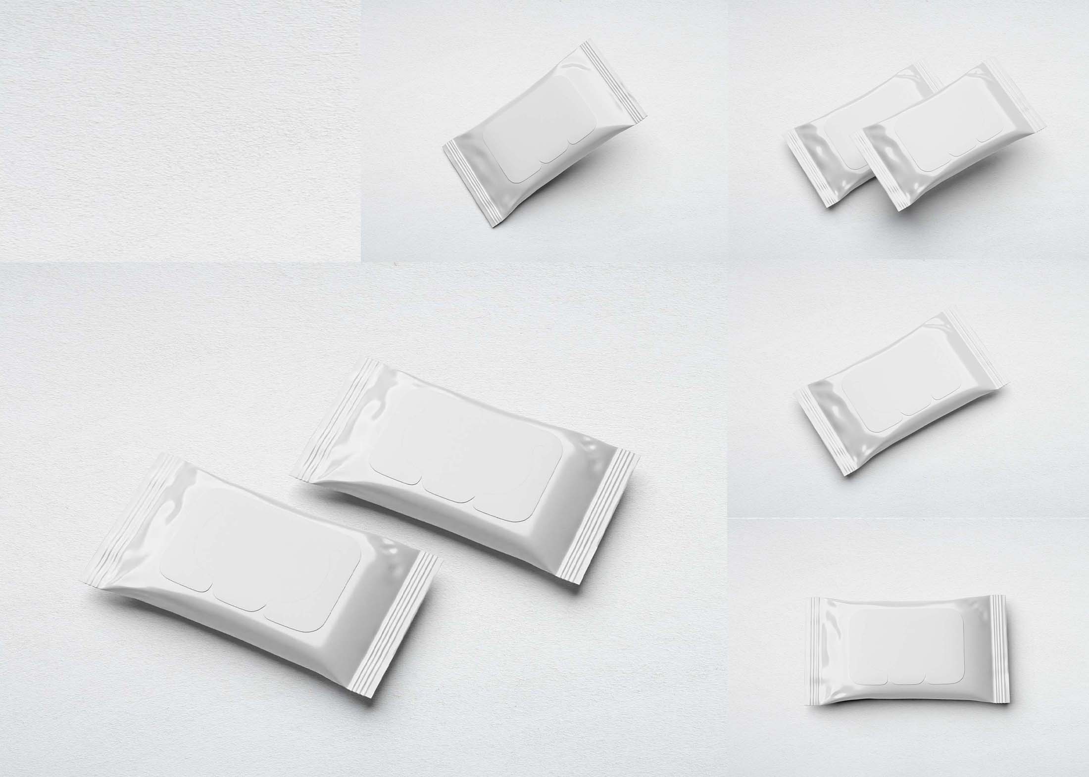 Professional Wipes Packet Mockup Download