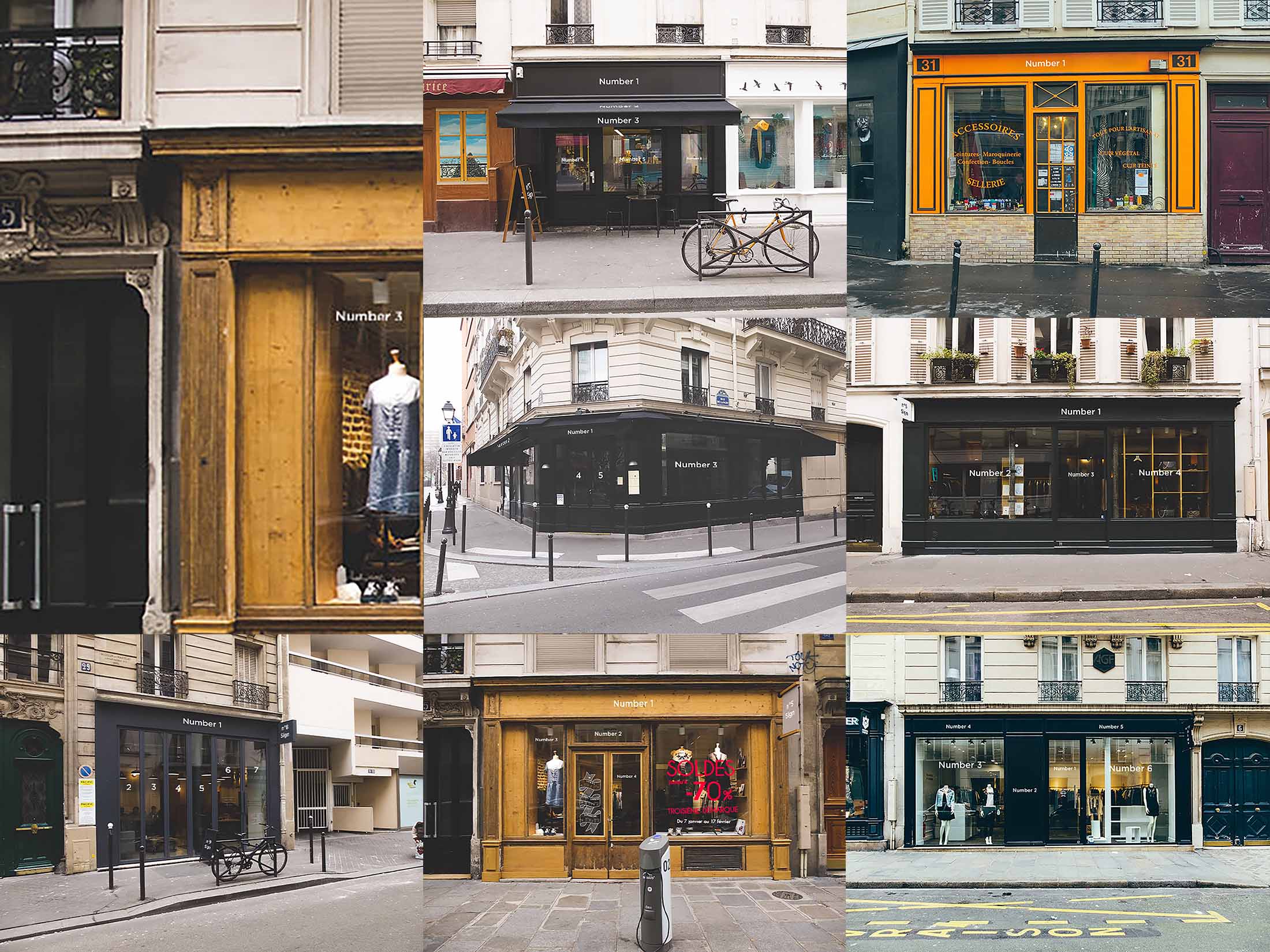 Free Storefront Vinyl Logo Mockup