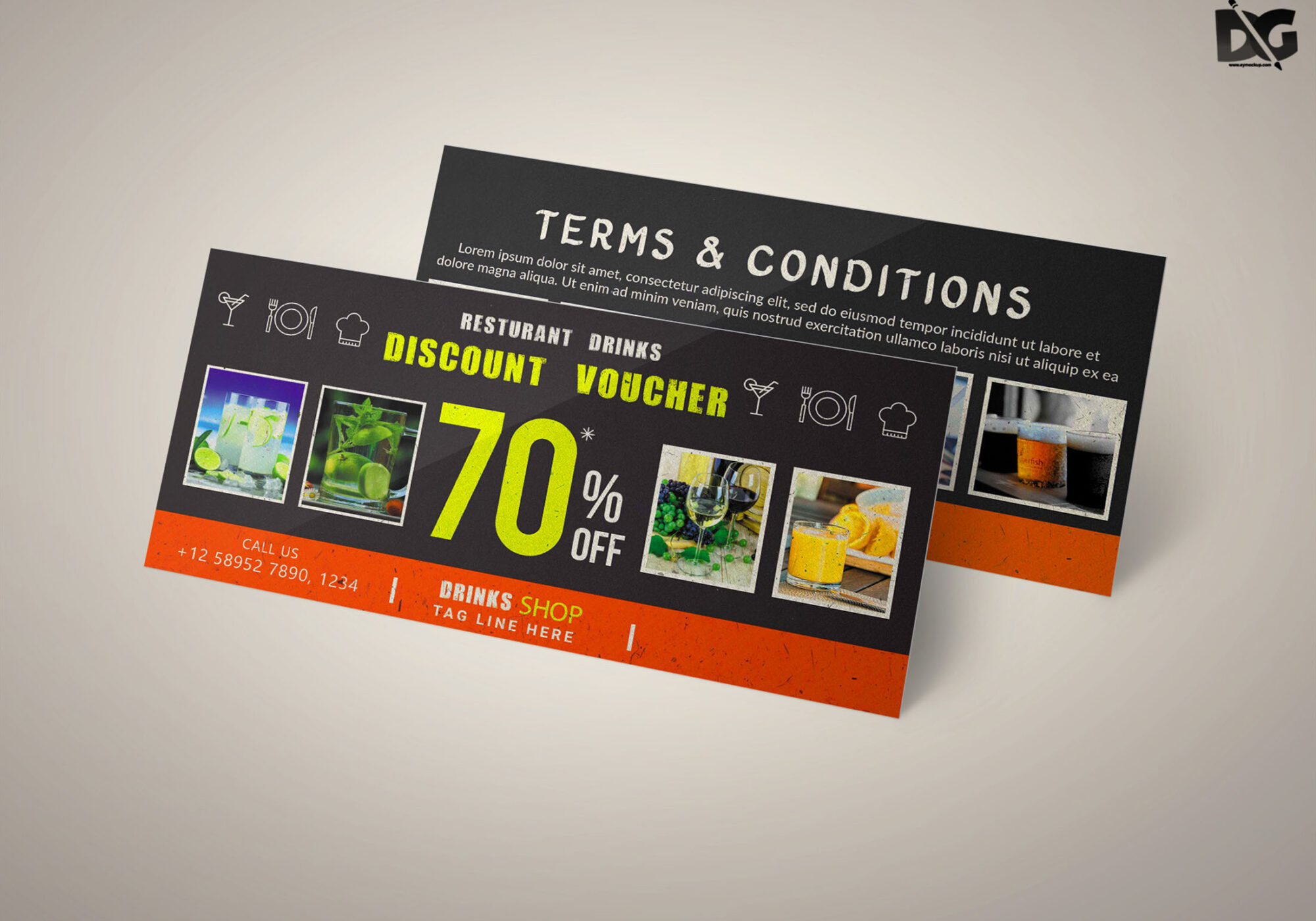 20+ Gift Card | Vouchers PSD Templates