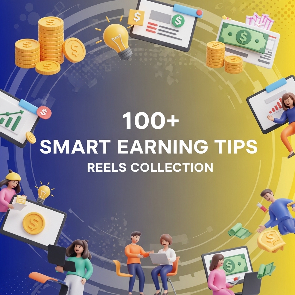 100+ Smart Earning Tips Reels Collection