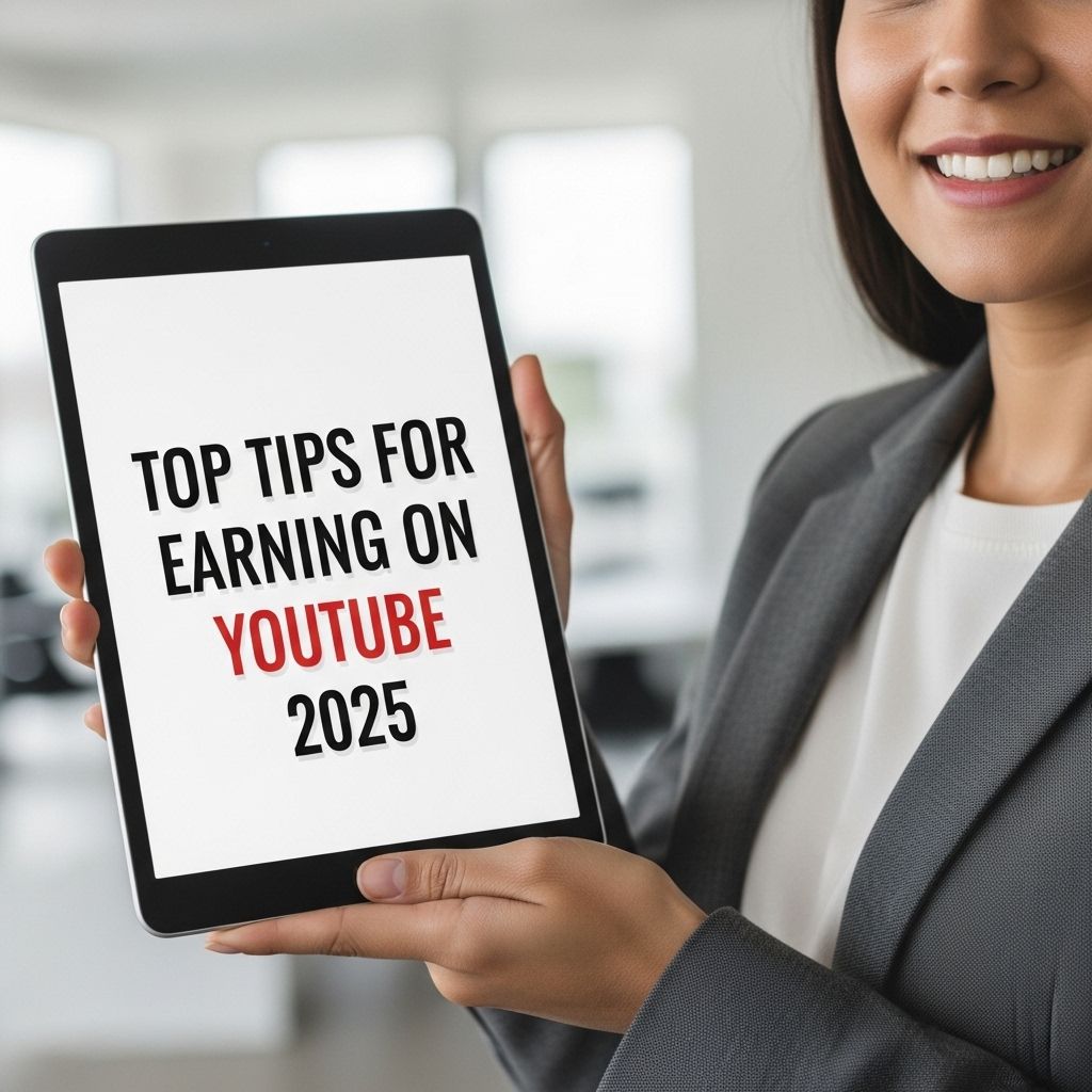 Top Tips for Earning on YouTube in 2025