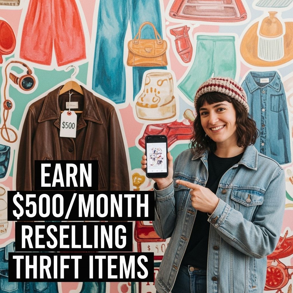 How to Earn $500 a Month Reselling Thrift Items