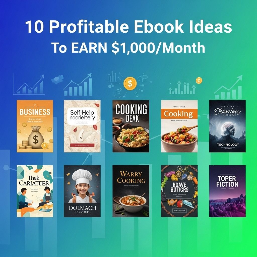 10 Profitable Ebook Ideas to Earn $1,000 Monthly