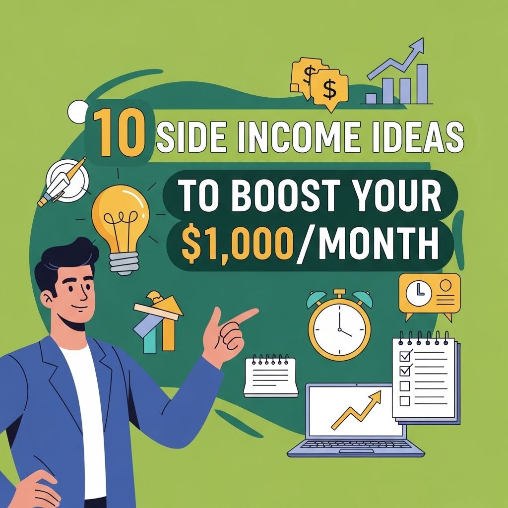 10 Side Income Ideas to Boost Your $1,000/Month