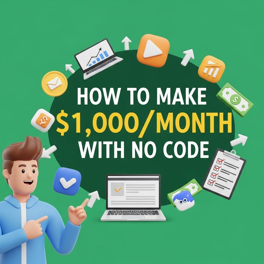 Earn $1,000/Month Without Coding Skills