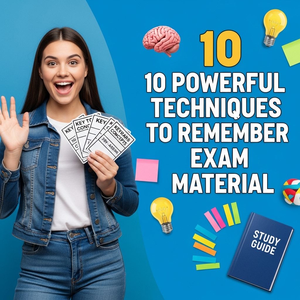 10 Powerful Techniques to Remember Exam Material