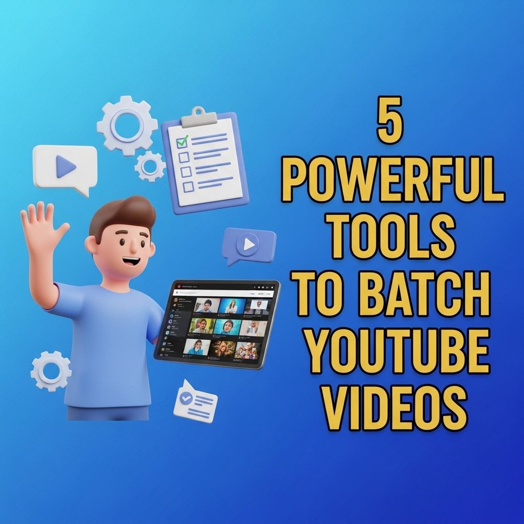 5 Powerful Tools to Batch YouTube Videos