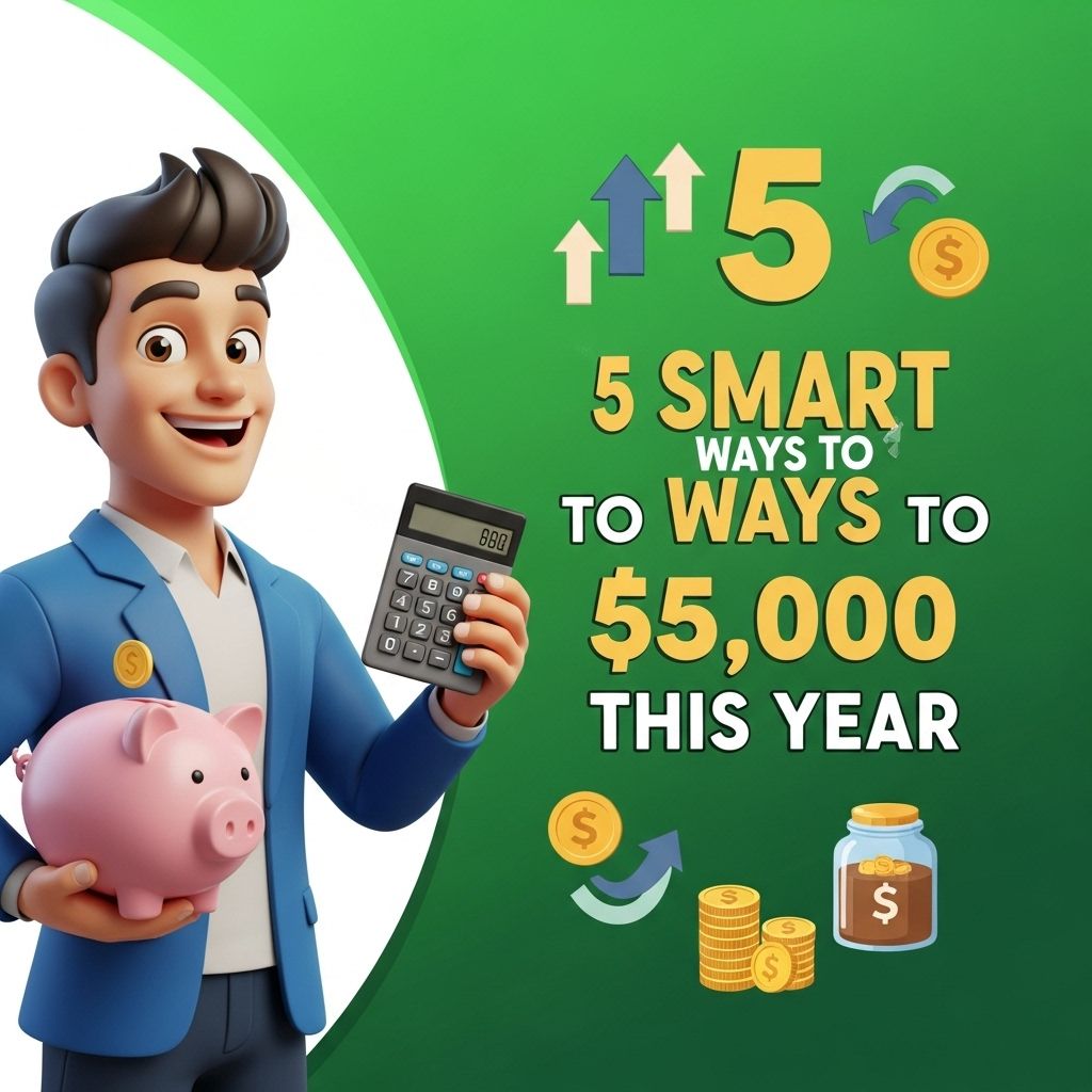 5 SMART Ways To Save $5,000 This Year